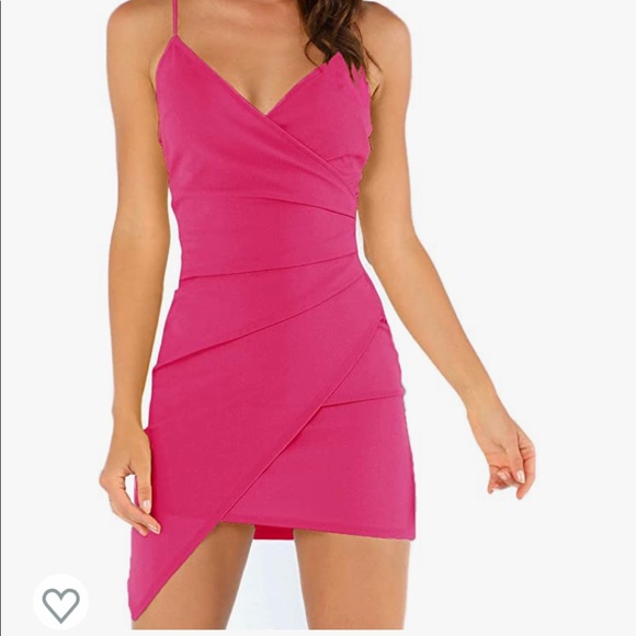 Dresses | Womens Asymmetrical Deep V Neck Sleeveless Bodycon Dress ...